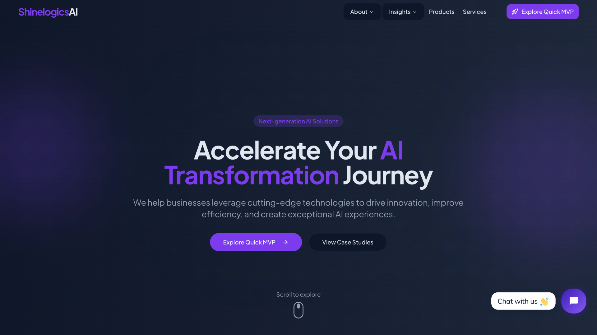 Shinelogics AI - AI-Powered Software Development & Digital Transformation